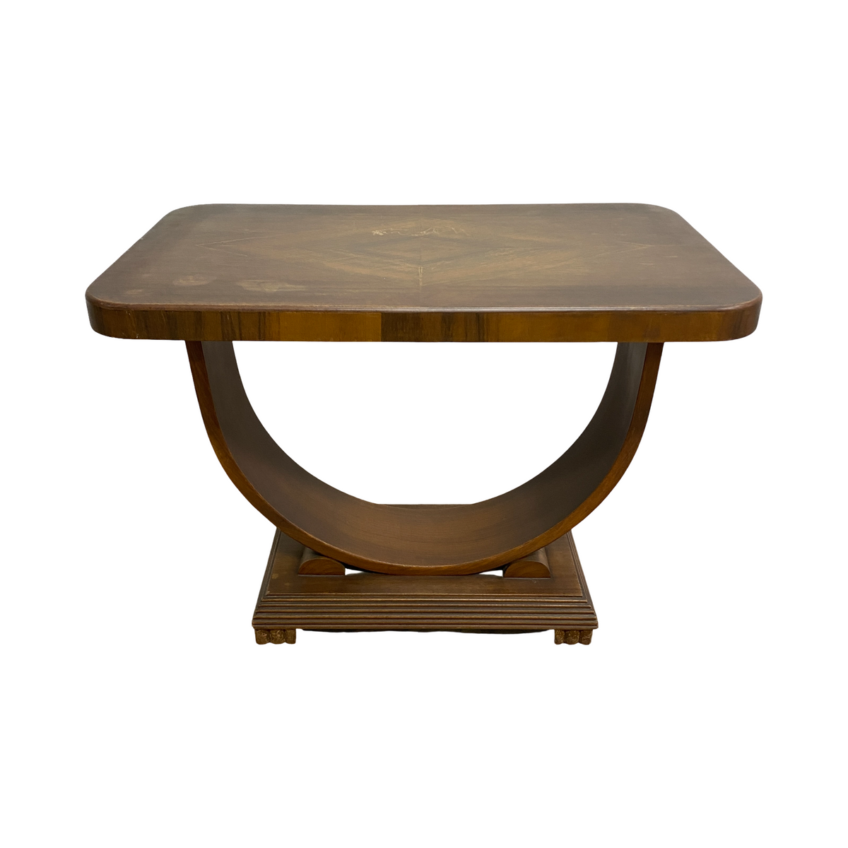 Art Deco "D" Base Side Table 1940s – The Design Ark