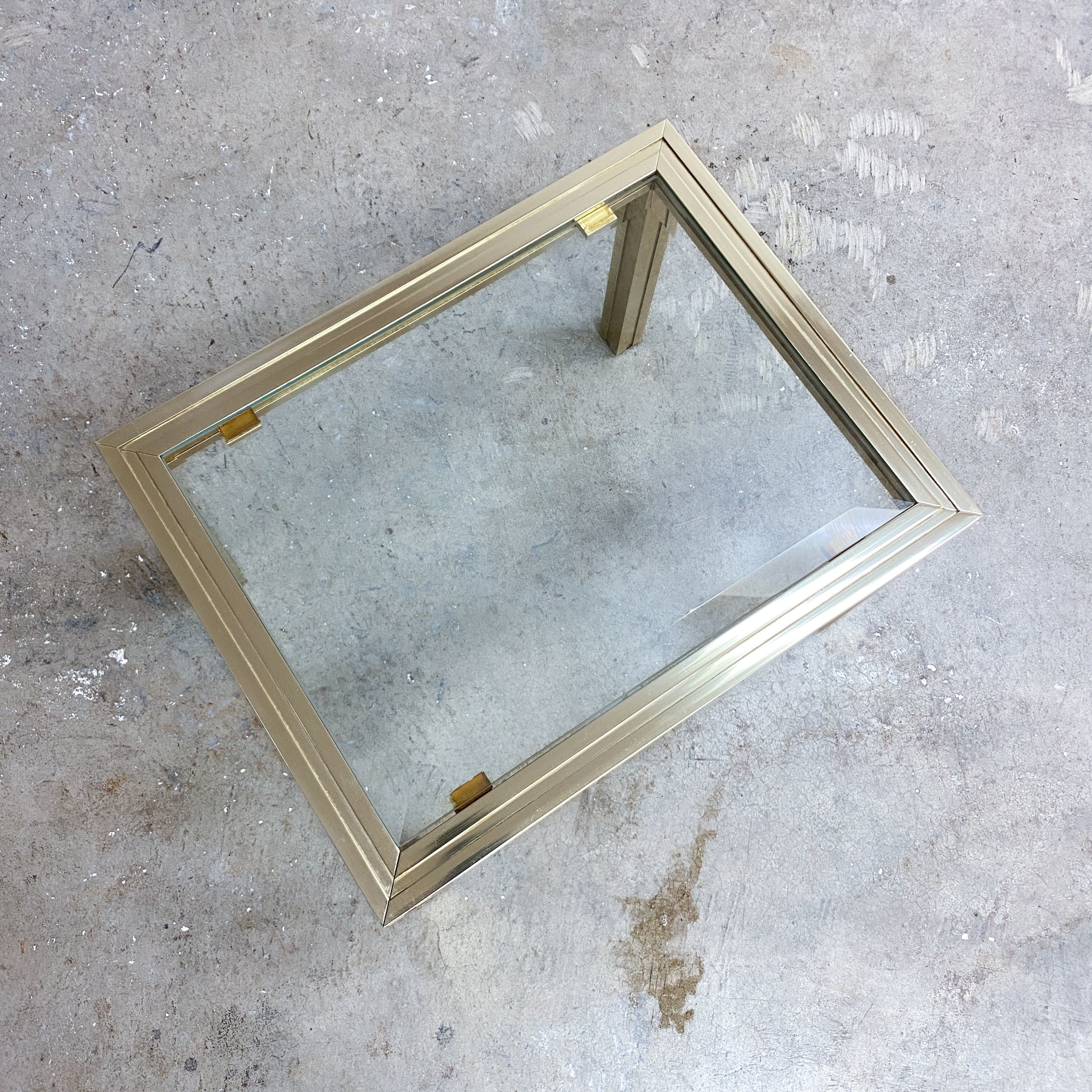 1970's Hollywood Regency Gold Side Table By Pierre Vandel Paris– The ...