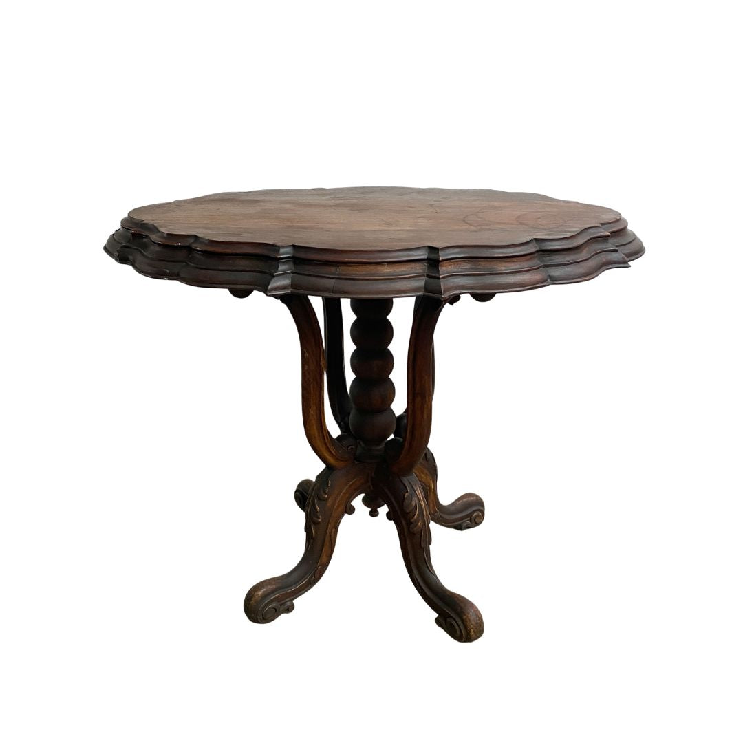Antique Victorian Pedestal Side Occasional Table. – The Design Ark