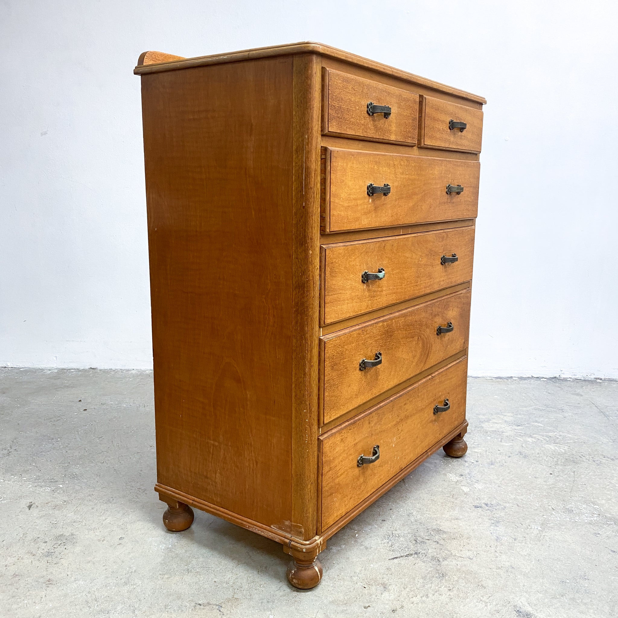 Art Deco Maple Chest of Drawers– The Design Ark