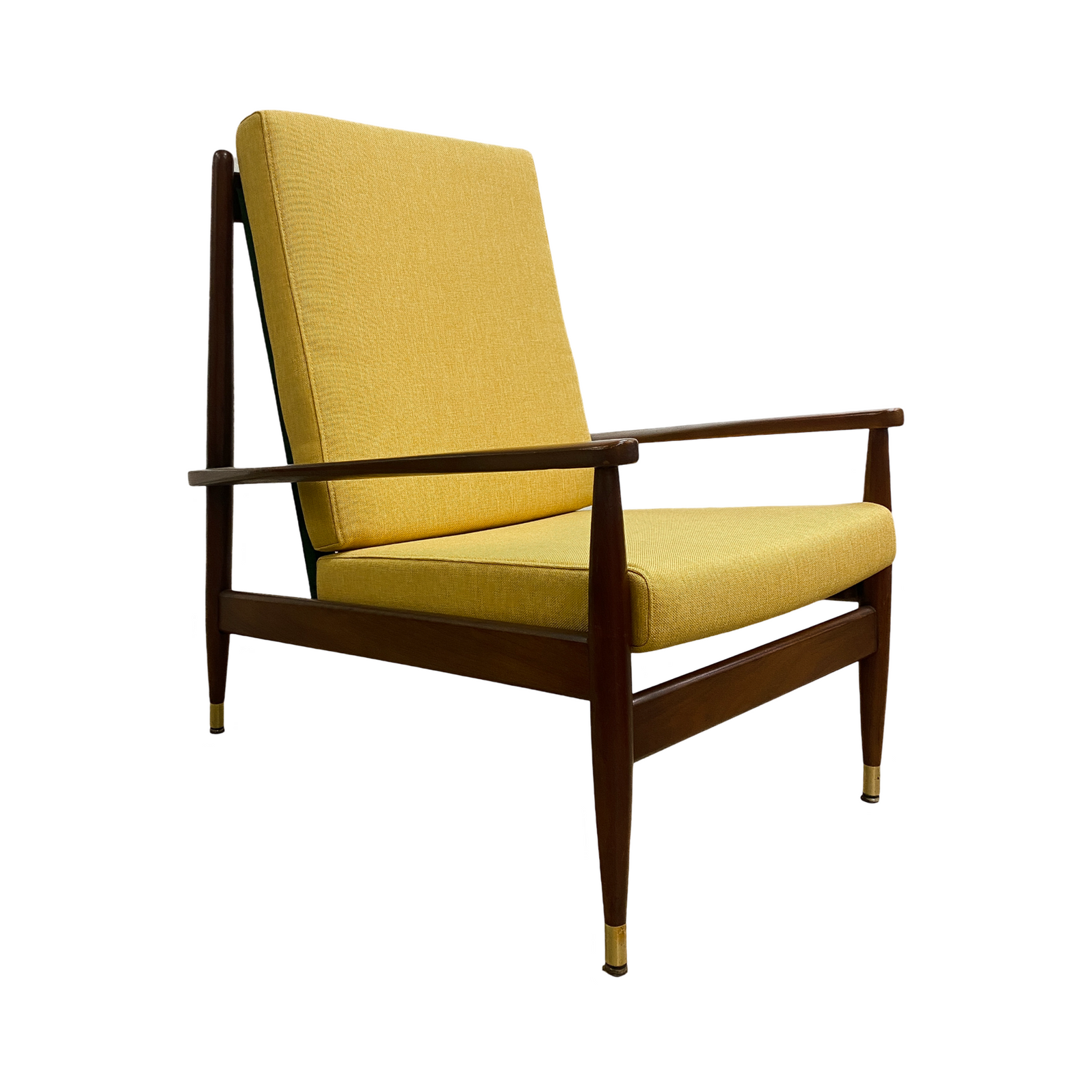 Early Mid Century Parker High Back Armchair - Reupholstered & Restored ...