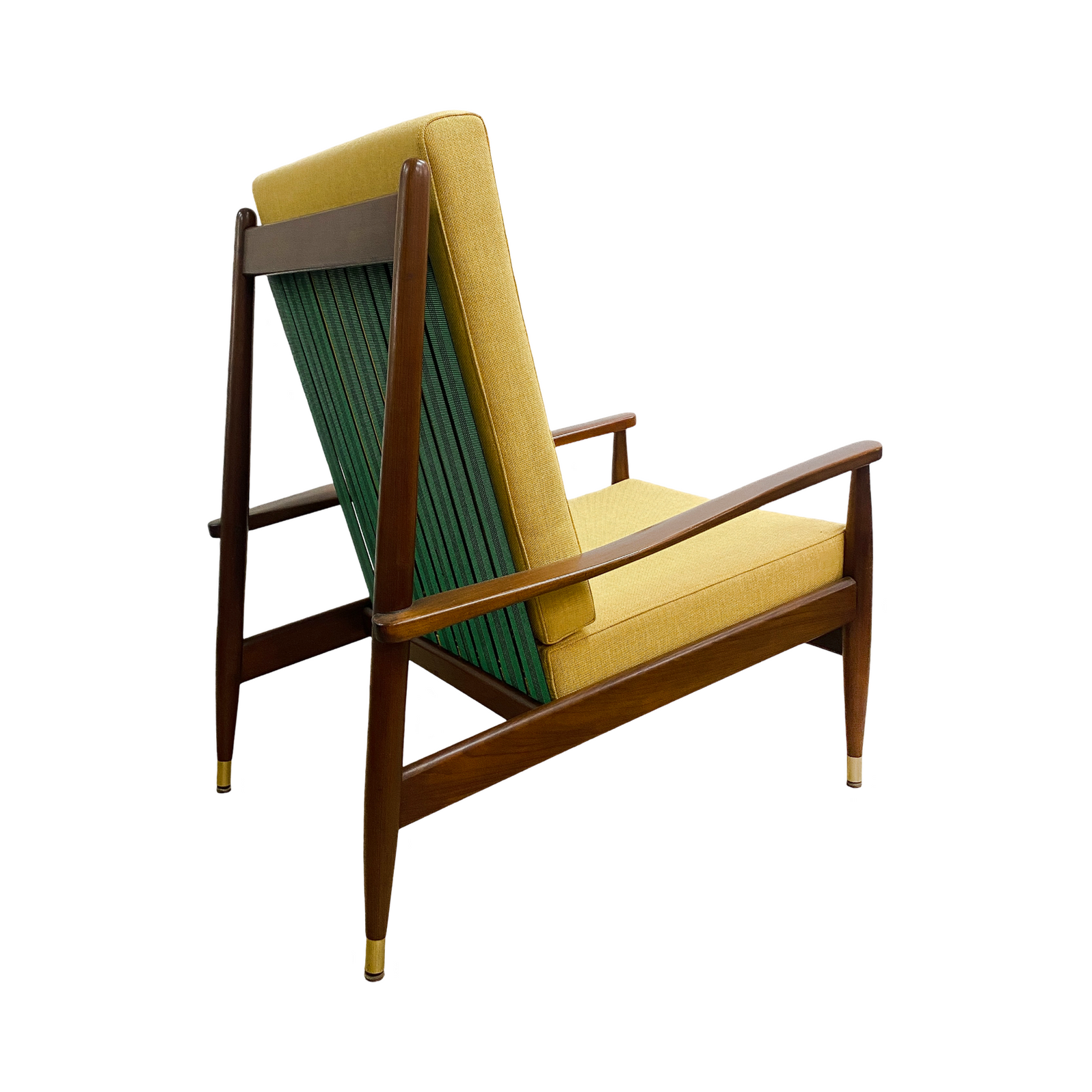 Early Mid Century Parker High Back Armchair - Reupholstered & Restored ...