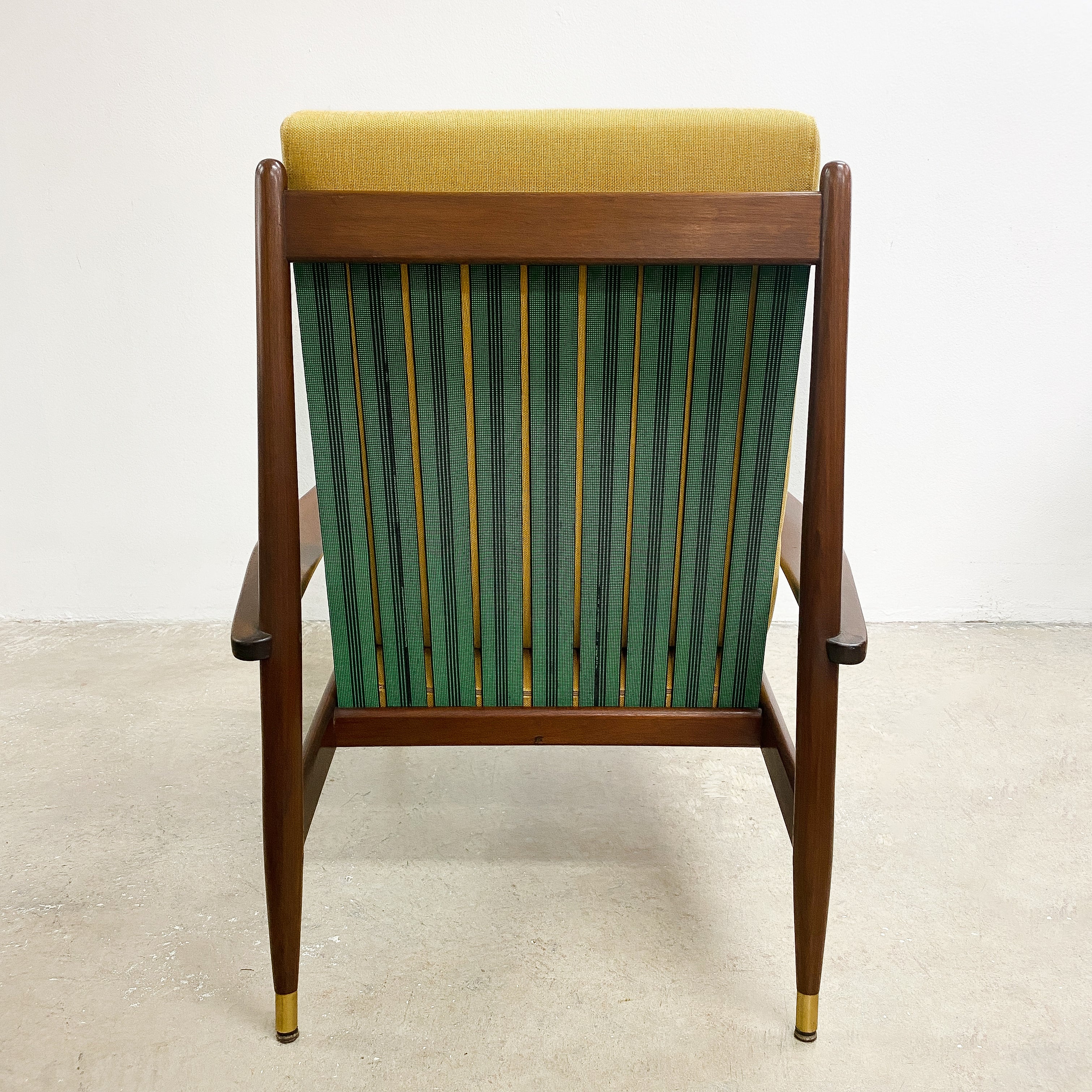 Early Mid Century Parker High Back Armchair - Reupholstered & Restored ...