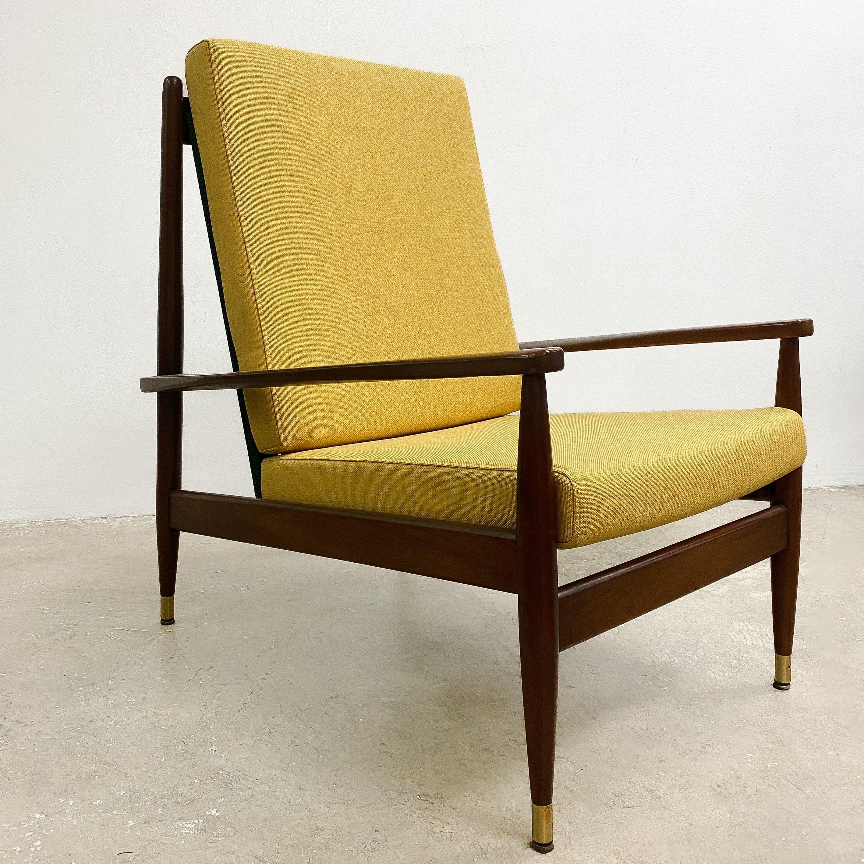 Early Mid Century Parker High Back Armchair - Reupholstered & Restored ...