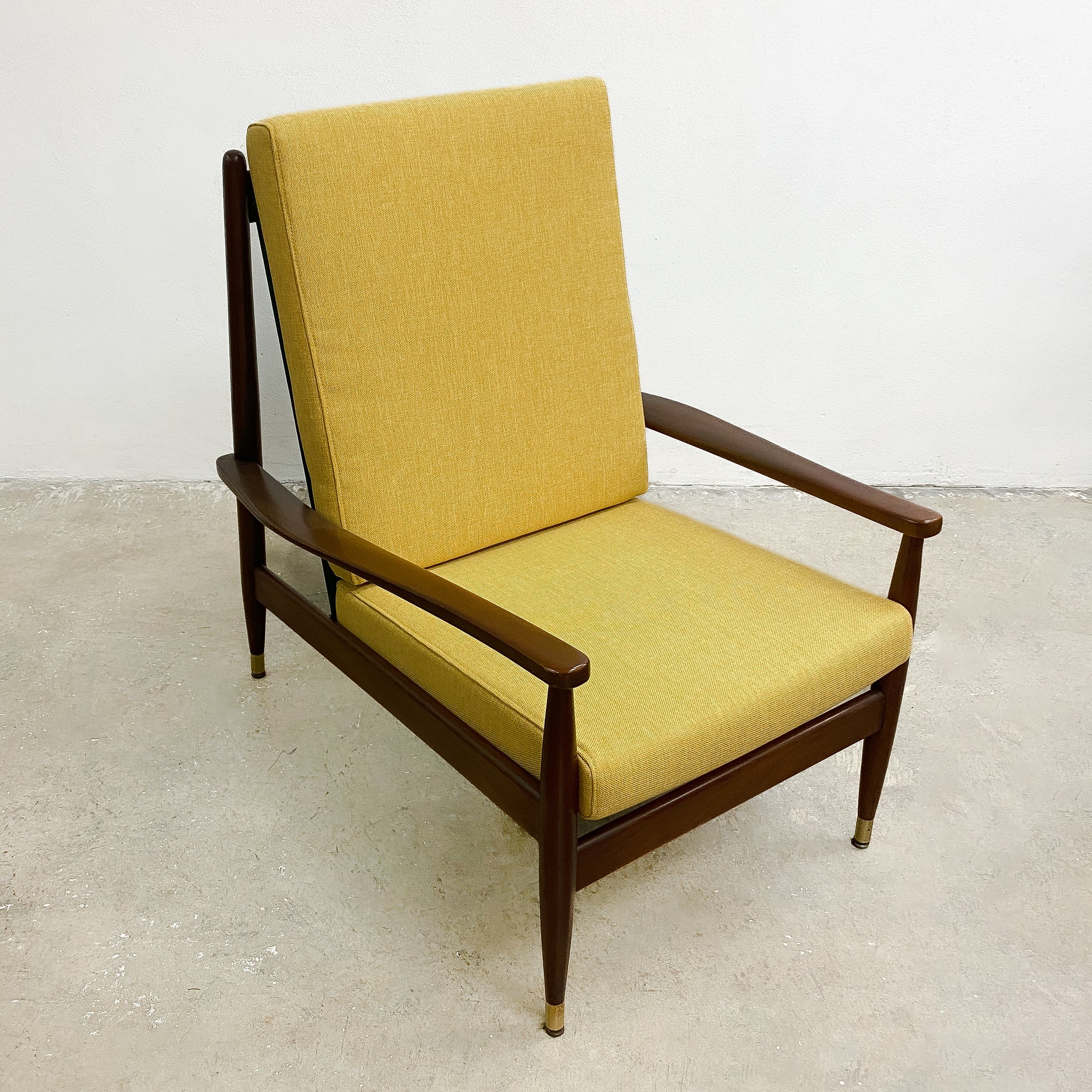 Early Mid Century Parker High Back Armchair - Reupholstered & Restored ...