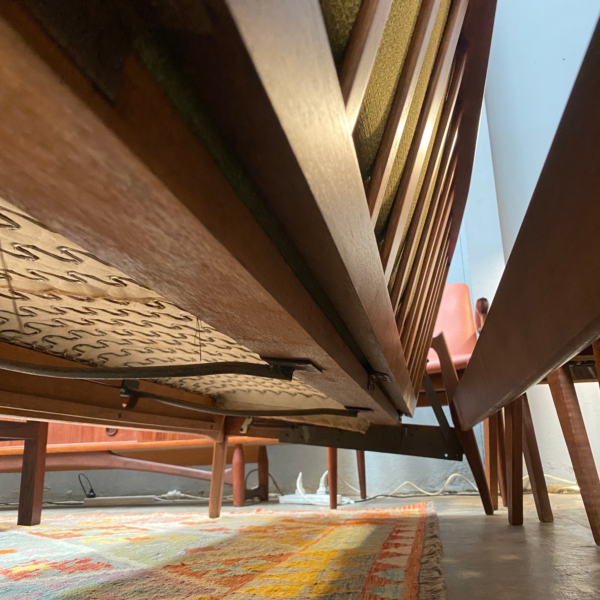 Restored Mid Century Teak Fler Three Seater Daybed Sofa Lounge– The ...
