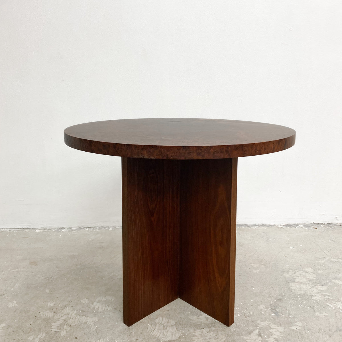 Mid Century Jarrah Burl Top Occasional Or Side Table– The Design Ark