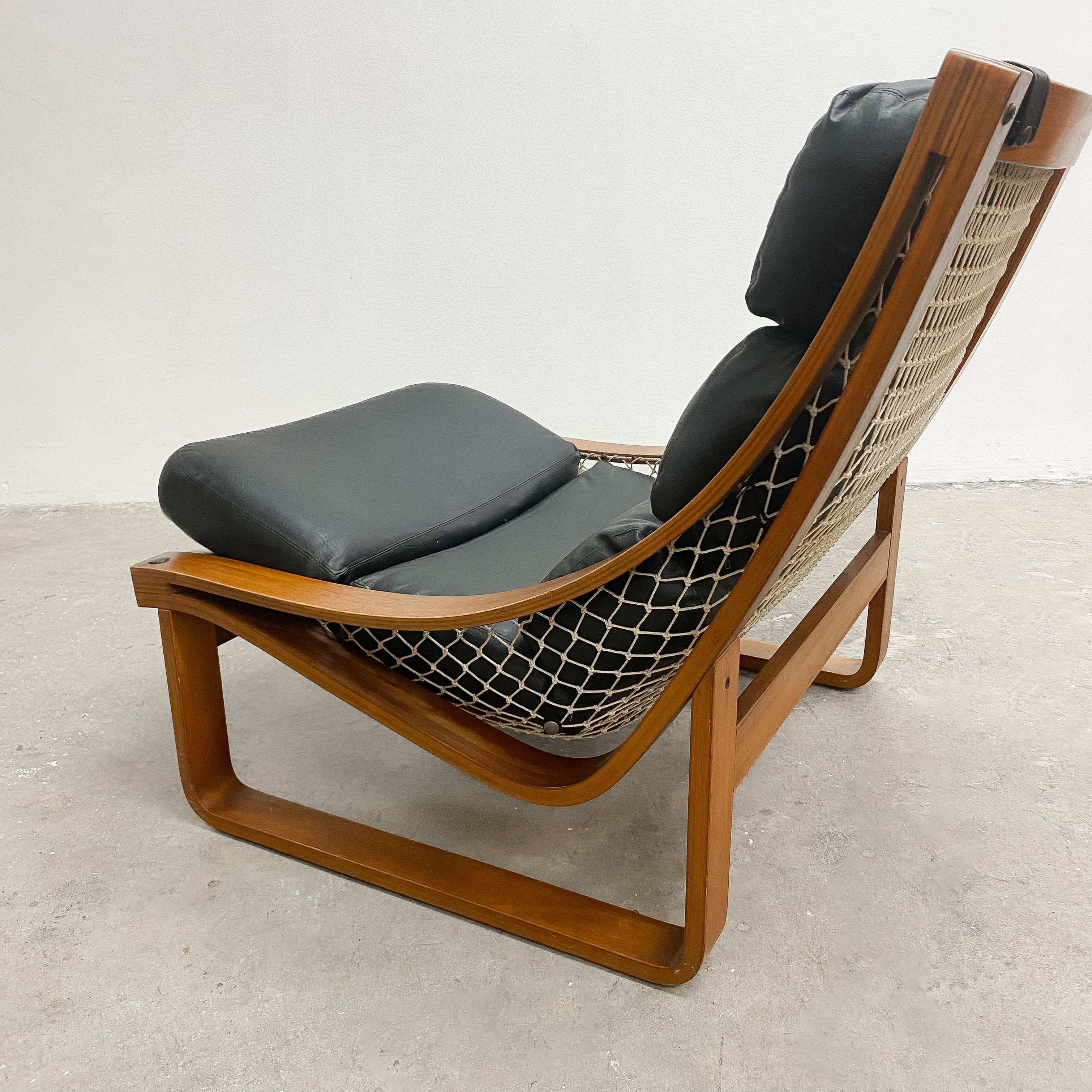 Mid Century Black Vinyl Tessa T4 Lounge Chair - 2 x Available– The ...