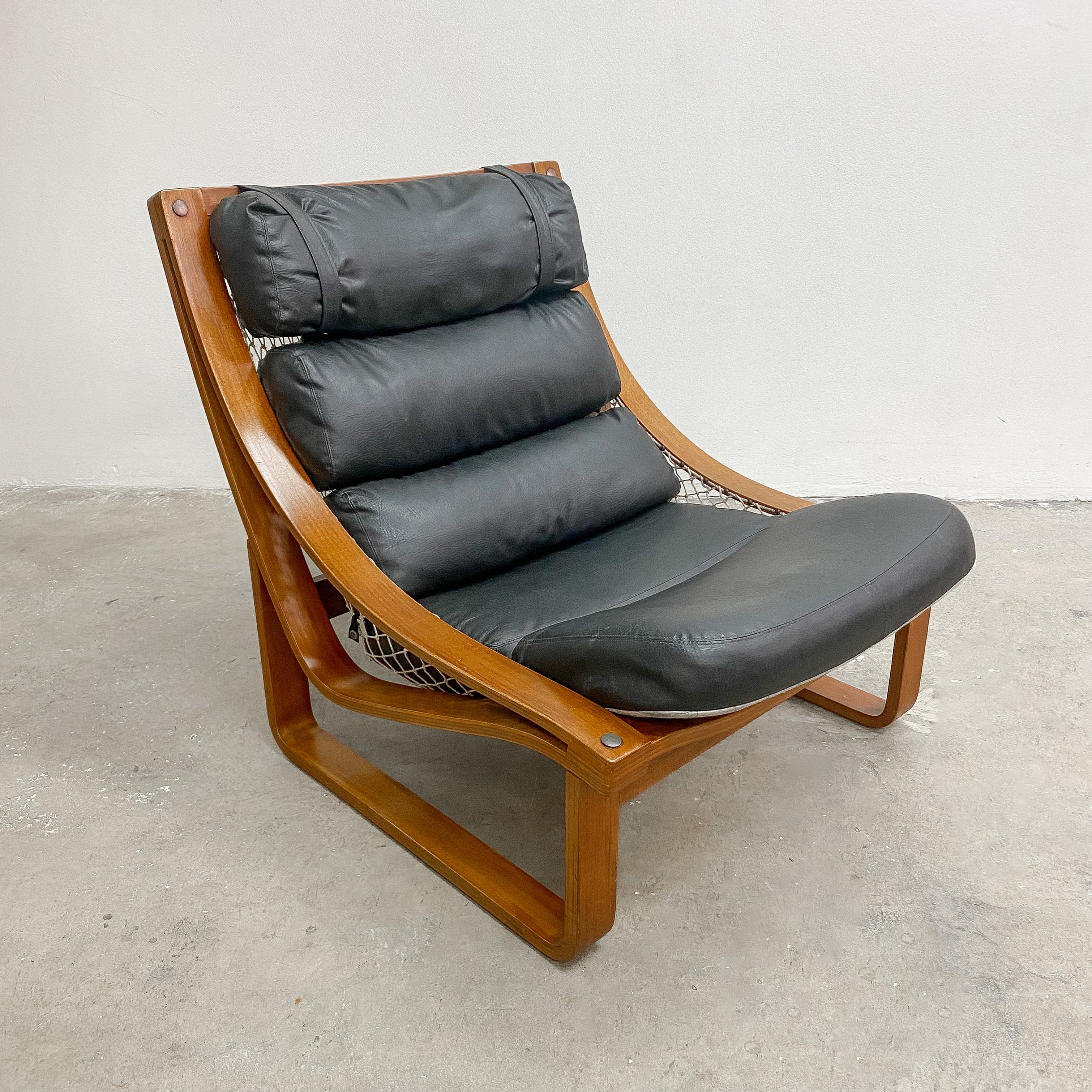 Mid Century Black Vinyl Tessa T4 Lounge Chair - 2 x Available– The ...