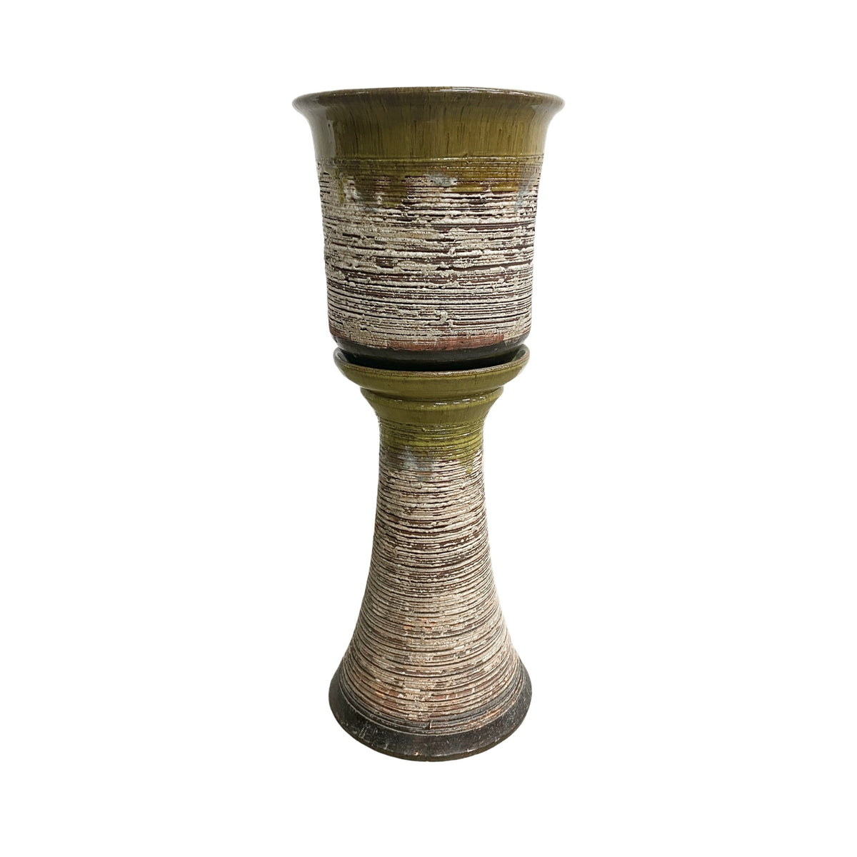 Mid Century Ceramic Planter And Stand 1970s– The Design Ark