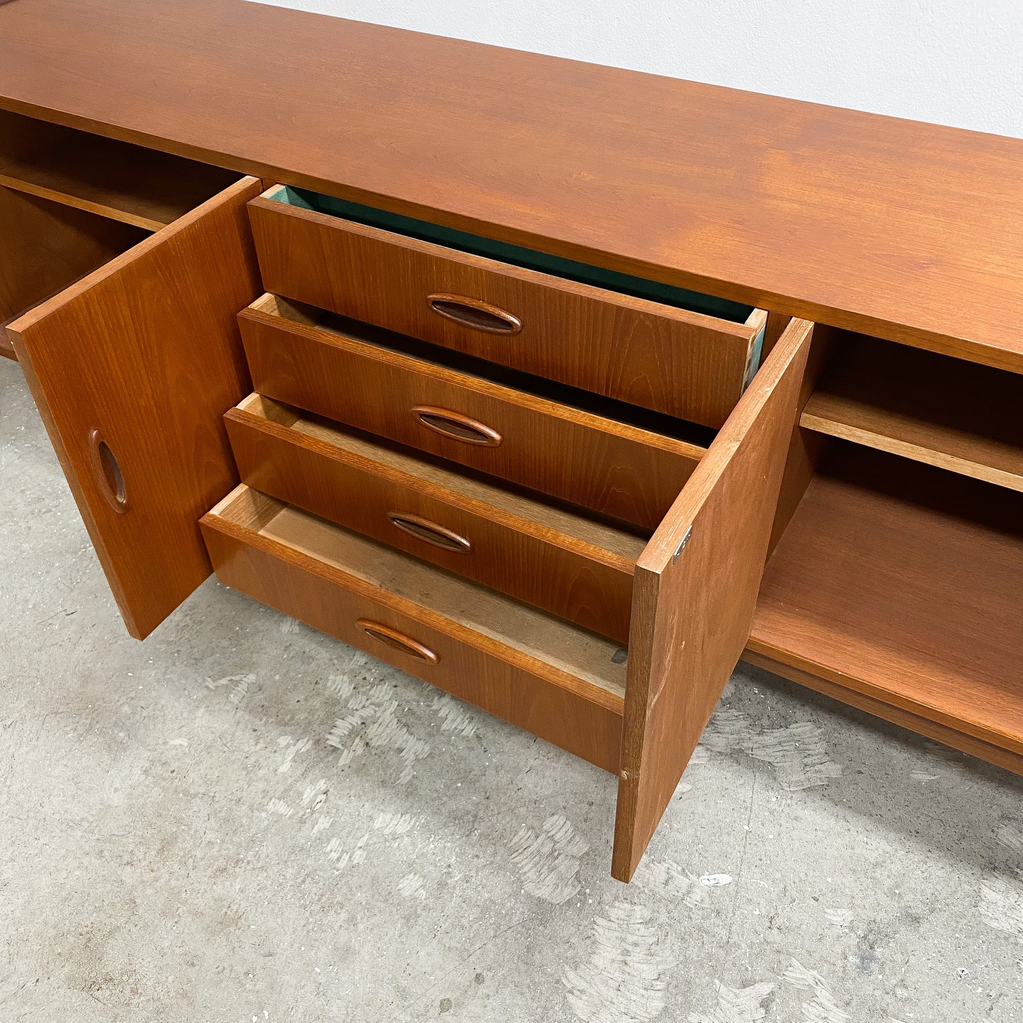 Mid Century FLER 64 Teak Sideboard - Restored– The Design Ark