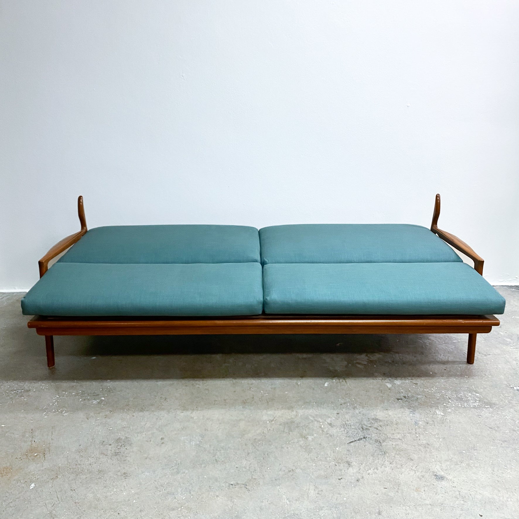 Mid Century Fler 'Narvik' 3 Seater Folding Sofa Daybed - New Upholster ...