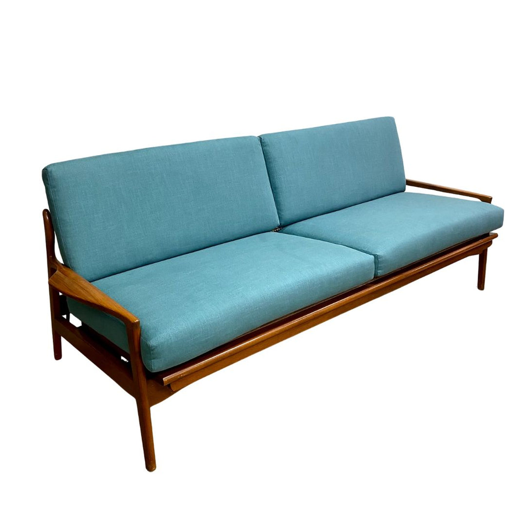 Mid Century Fler 'Narvik' 3 Seater Folding Sofa Daybed - New Upholster ...