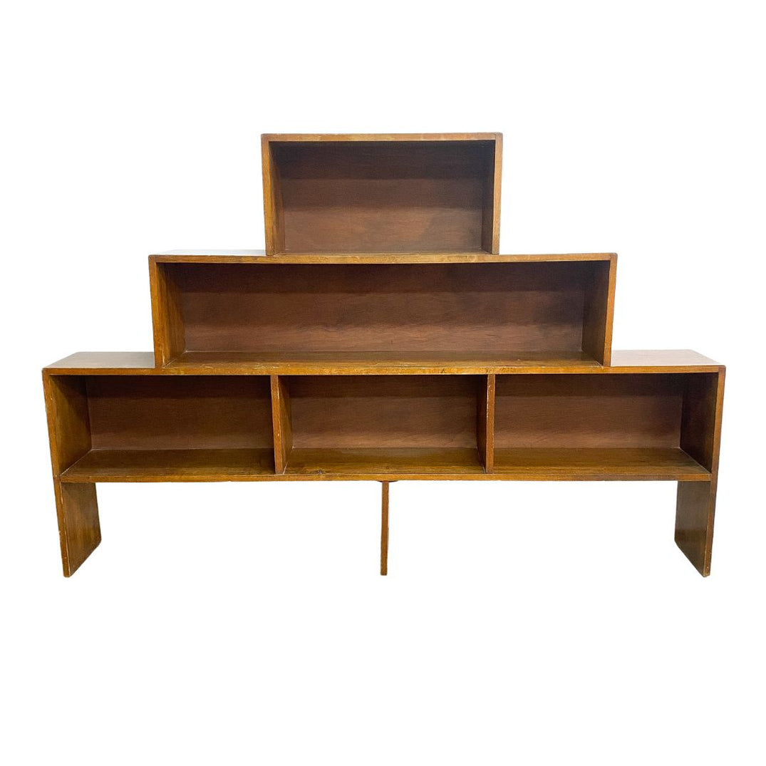 Mid Century Modern Tiered Step Side Wooden Book Shelves– The Design Ark