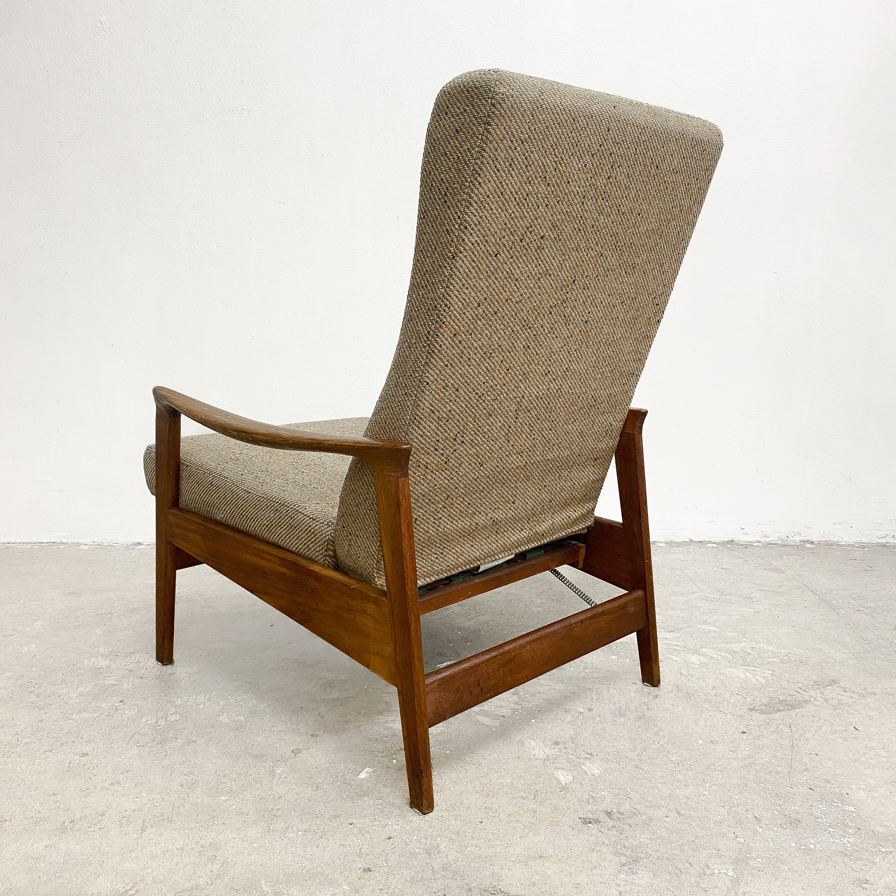 Vintage High Back Mid Century Parker Recliner Armchair– The Design Ark