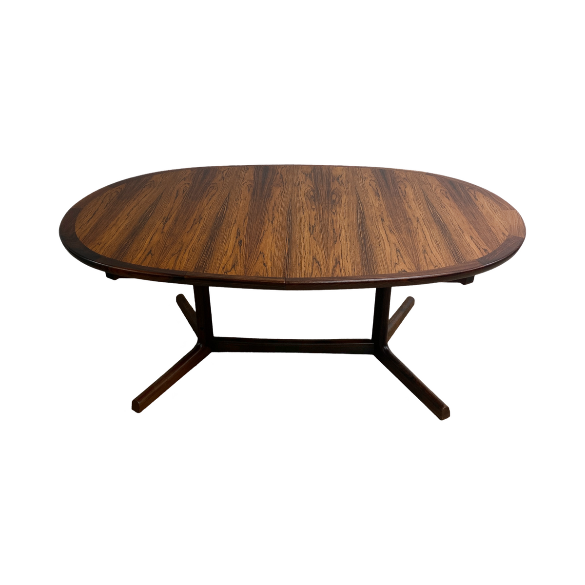 Mid Century Restored Dyrlund Danish Oval Extension Dining Table – The ...