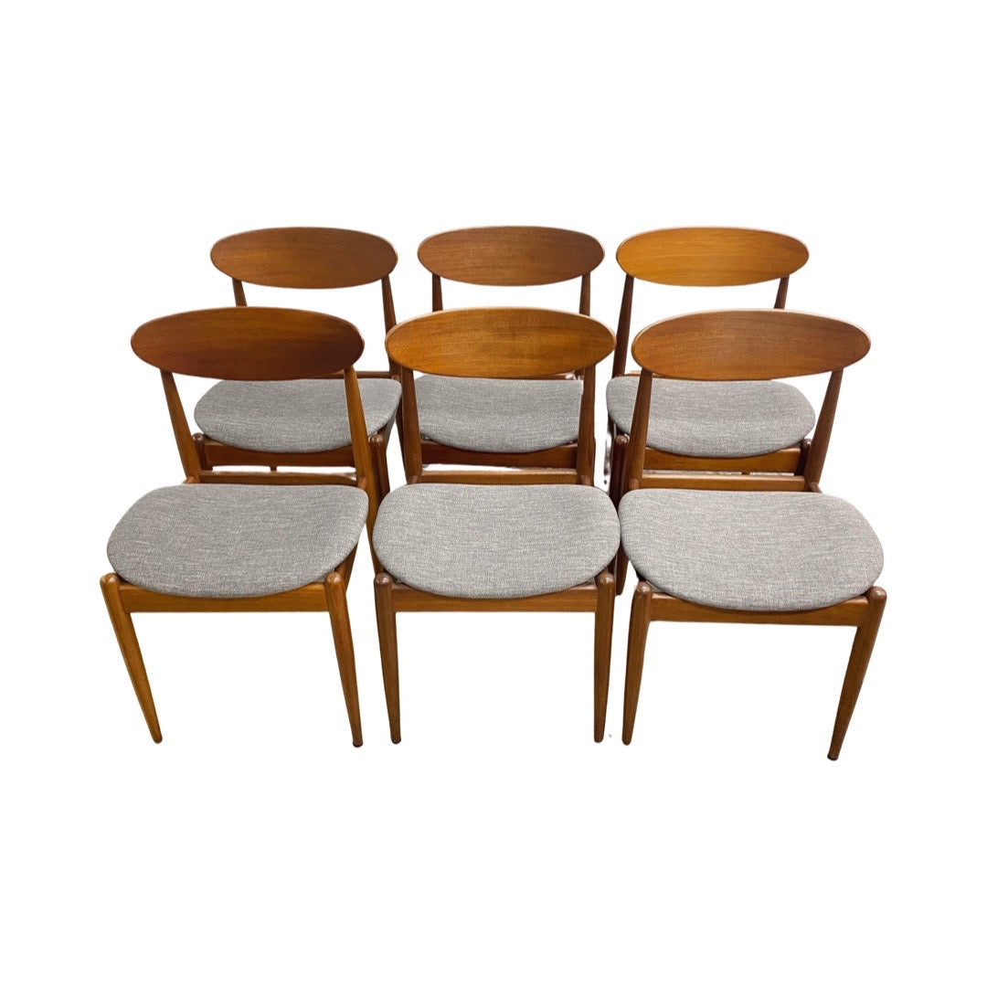 Mid Century Set Of Six Parker 107 “Matchstick” Dining Chairs - Restore ...