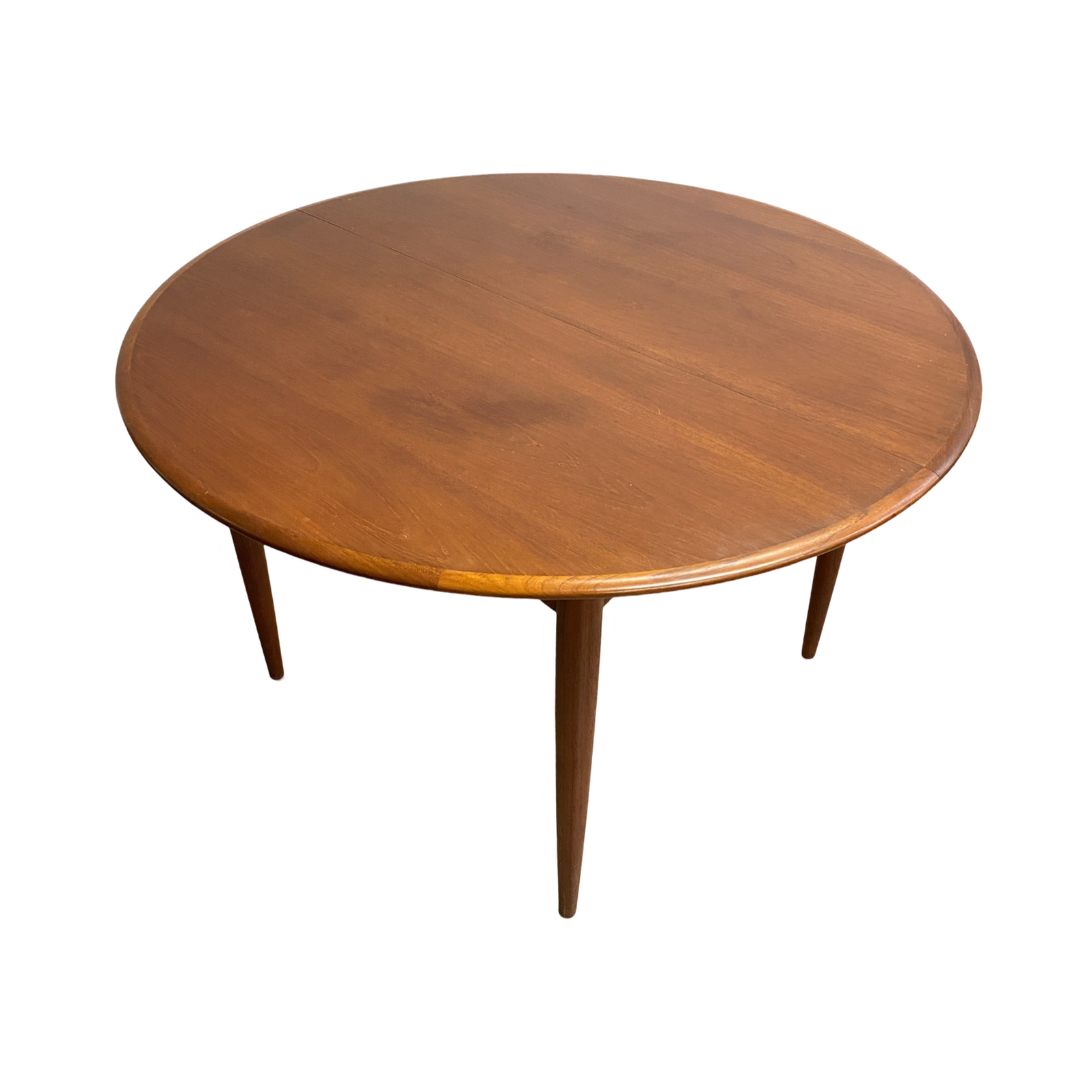 Mid Century Parker Teak Round Extension Dining Table– The Design Ark