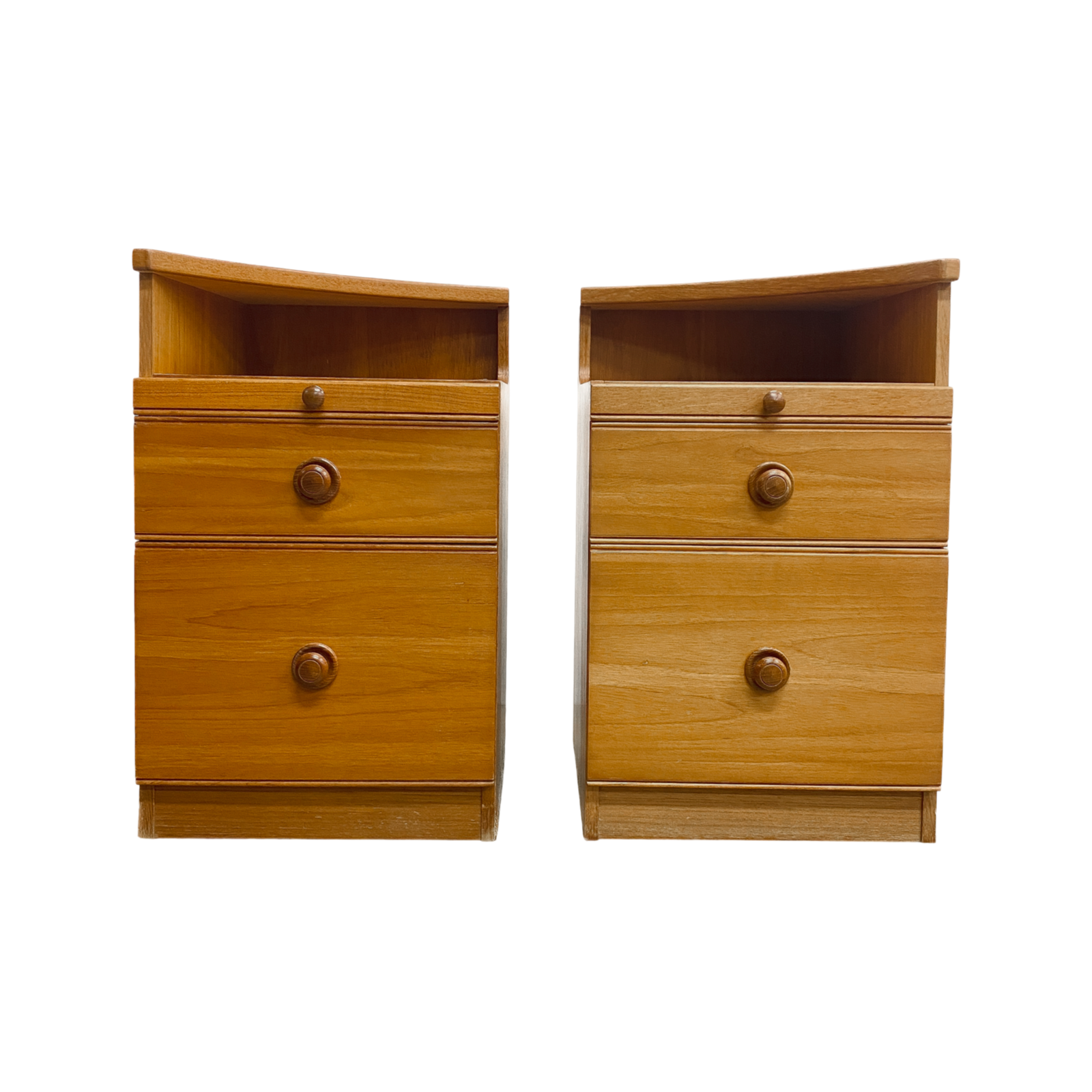 Pair Of Mid Century Chiswell Bedside Tables – The Design Ark