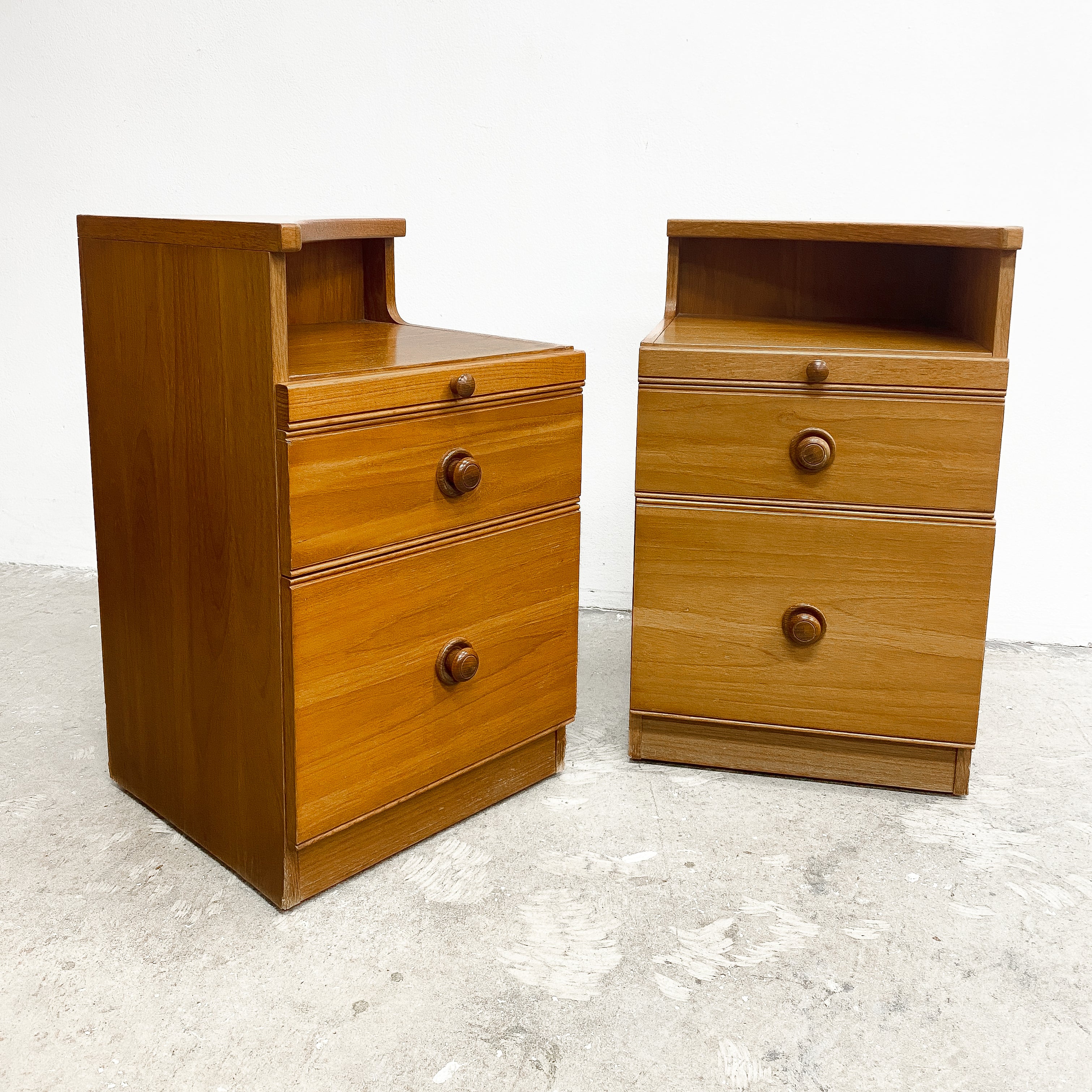 Pair Of Mid Century Chiswell Bedside Tables– The Design Ark