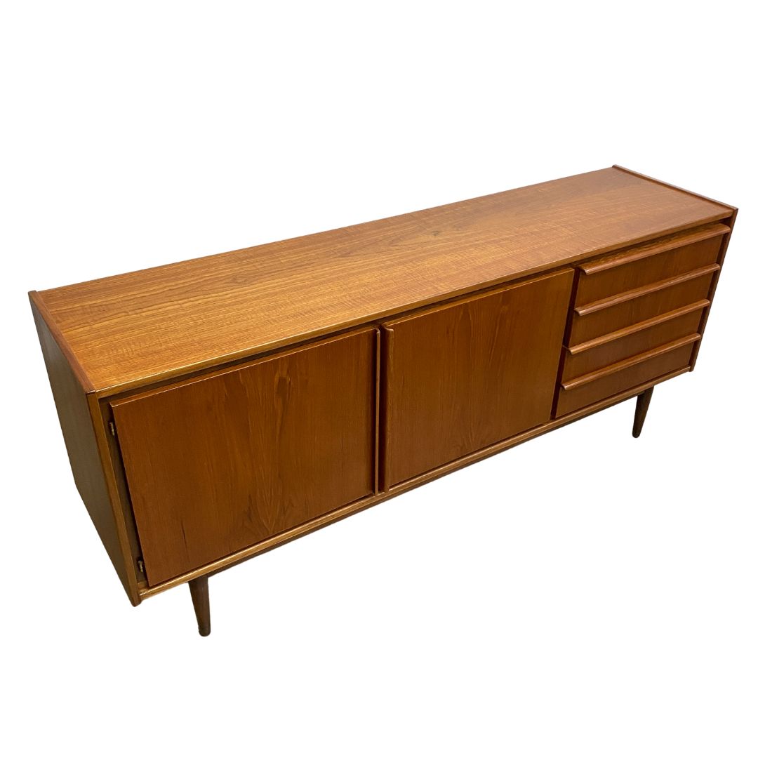Mid Century Parker Lip Handle Restored Teak Sideboard - Restored – The ...