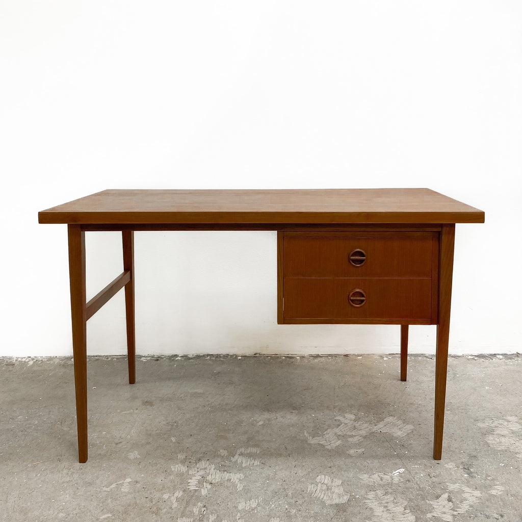 Restored Parker Mid Century Teak Compact Desk– The Design Ark