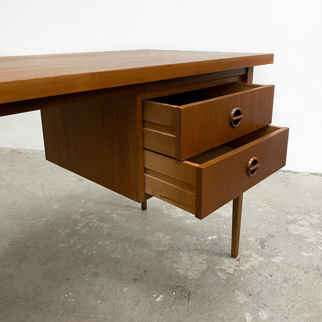Restored Parker Mid Century Teak Compact Desk– The Design Ark