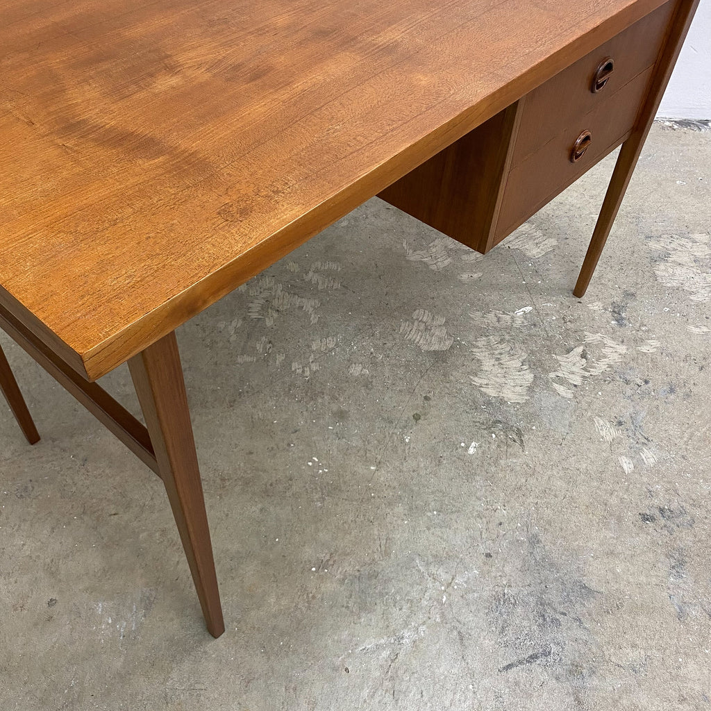 Restored Parker Mid Century Teak Compact Desk– The Design Ark