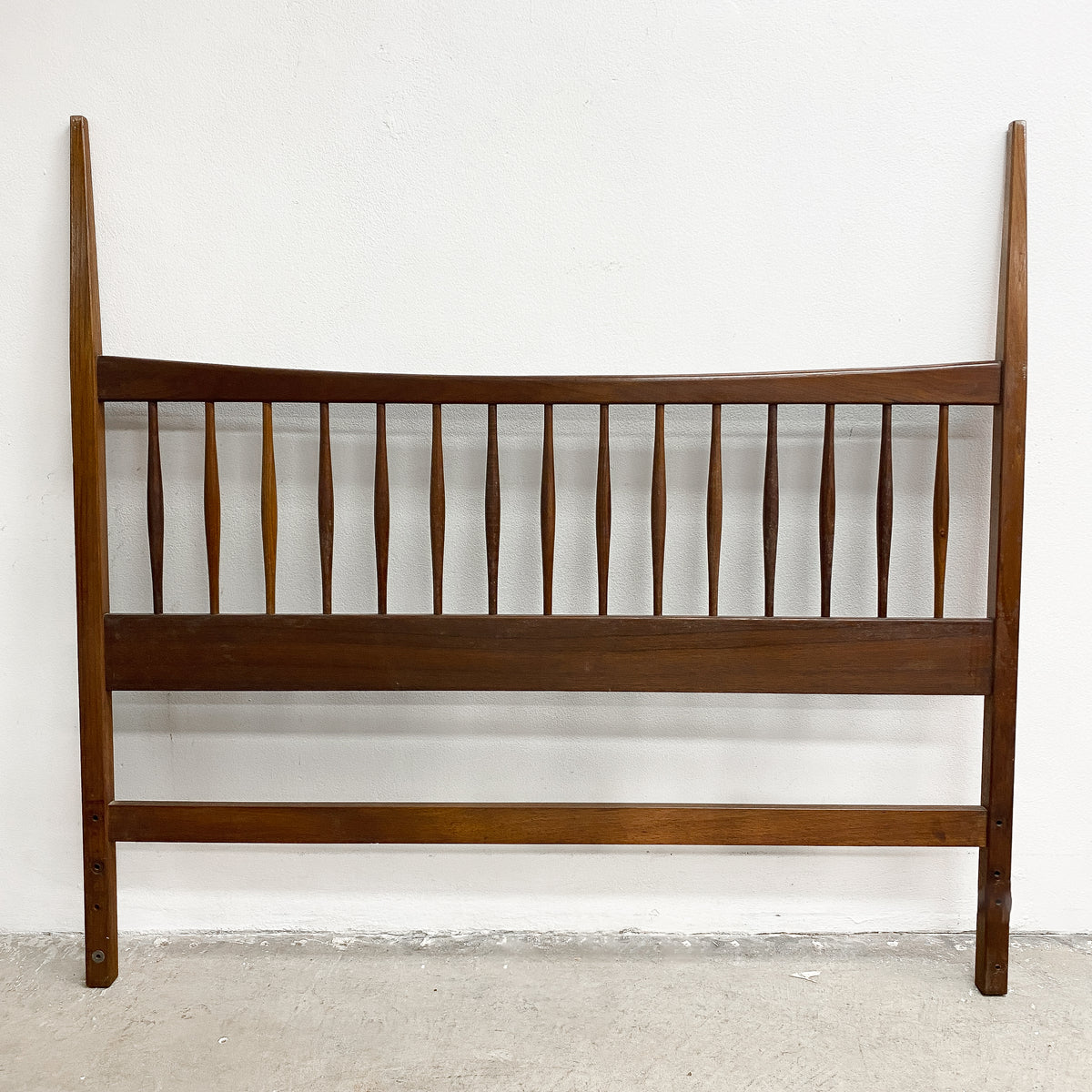 Parker Mid Century Teak Double Bed Bedhead – The Design Ark