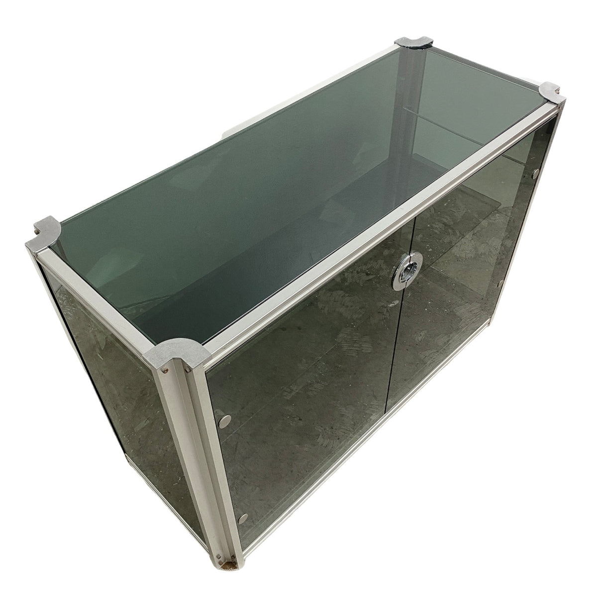 Post Modern Italian Smokey Glass Cabinet – The Design Ark