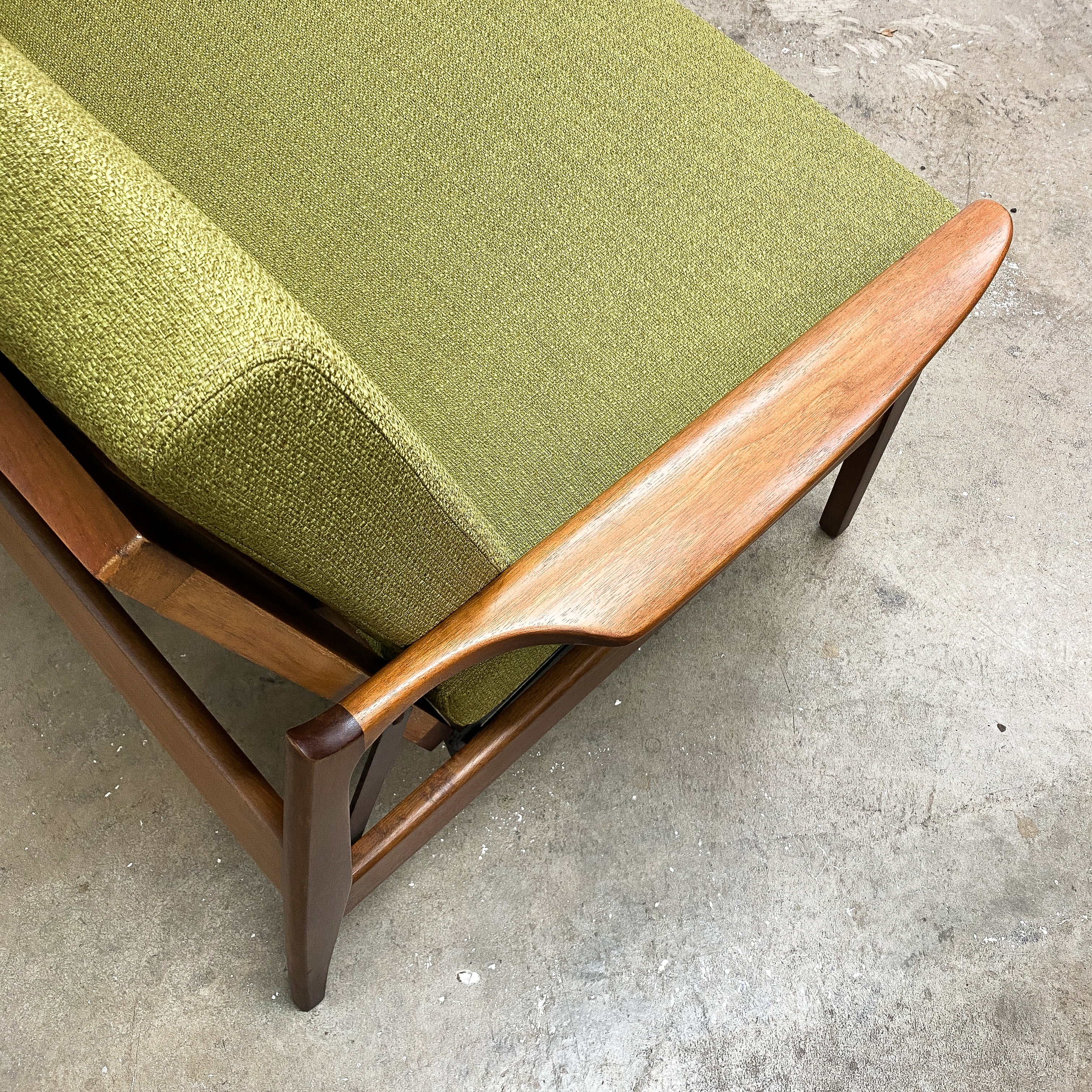 Restored Mid Century Teak Fler Three Seater Daybed Sofa Lounge– The ...