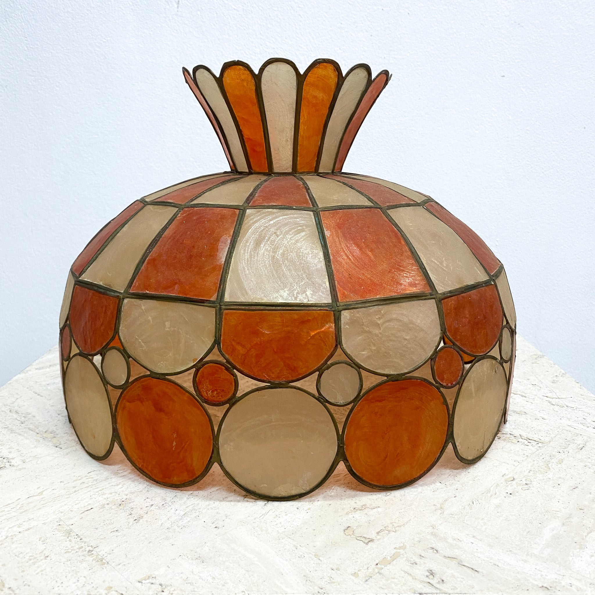 Vintage Capiz Shell Ceiling Light Shade– The Design Ark