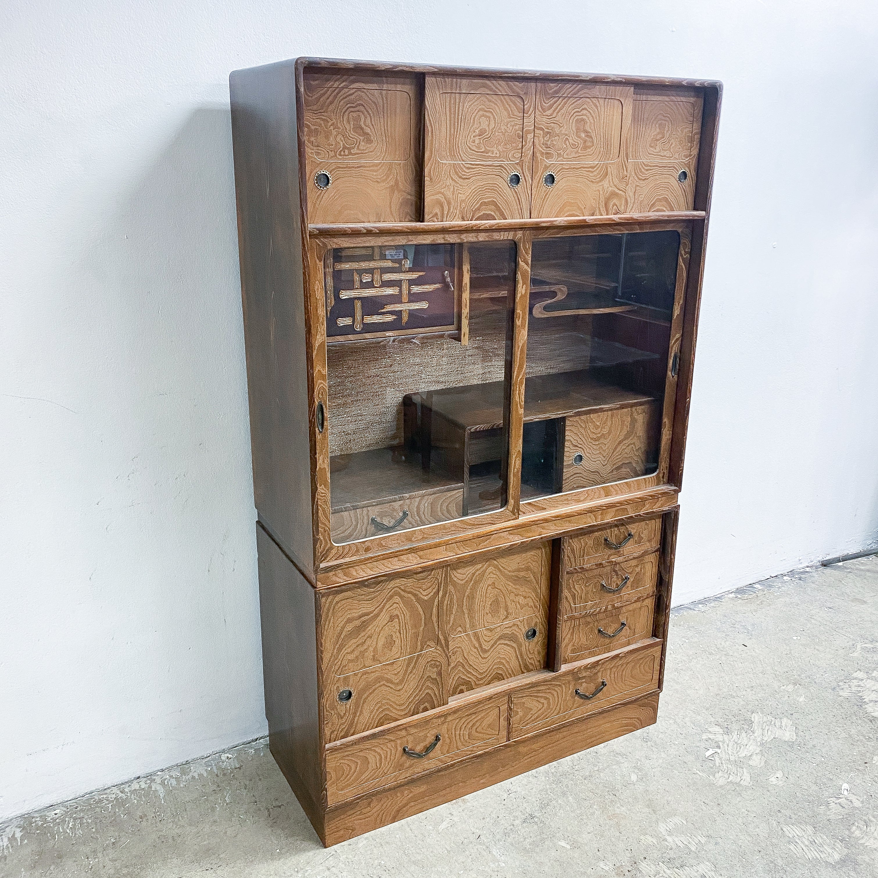 Vintage Japanese 1930s Mulberry Wood Tansu Cabinet– The Design Ark