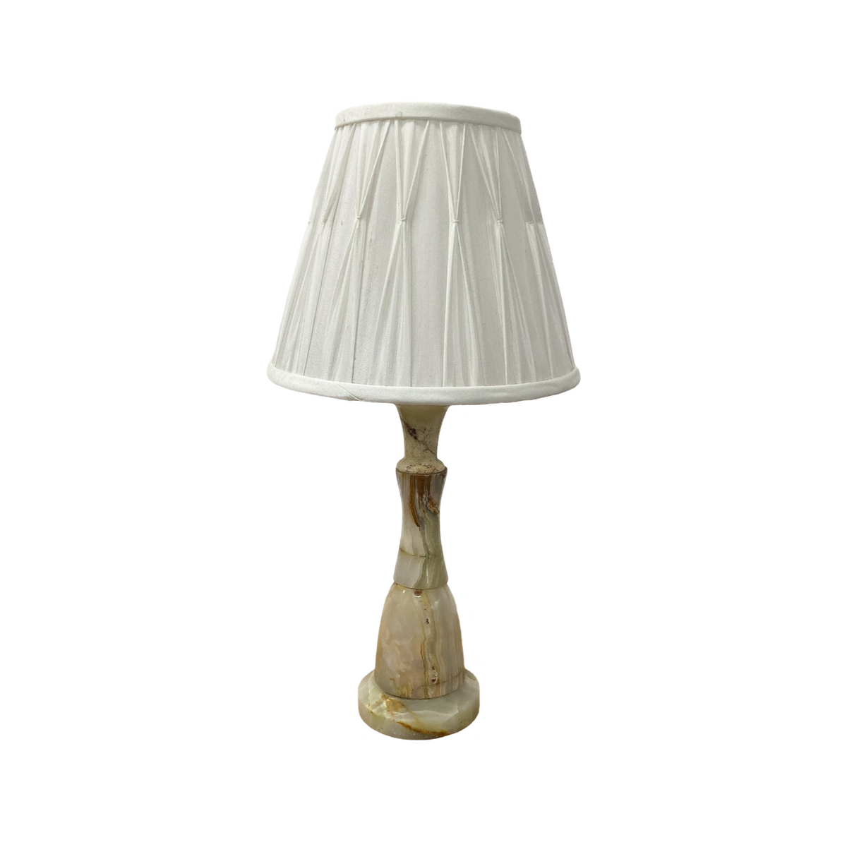 Vintage Onyx Table Lamp With Shade – The Design Ark