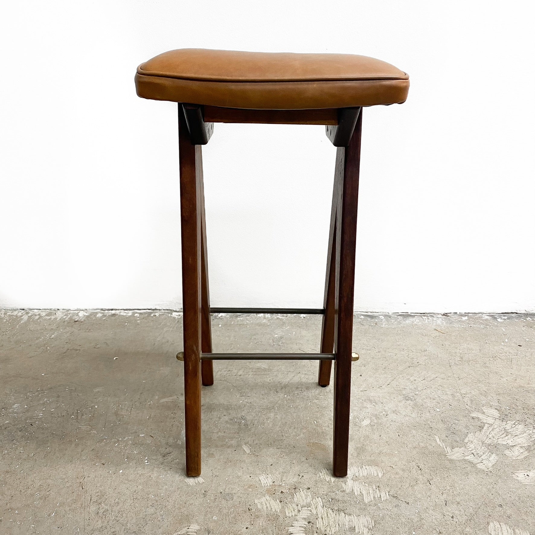 Mid Century Apollo Furniture Atomic Scissor Leg Bar Stool - Restored ...