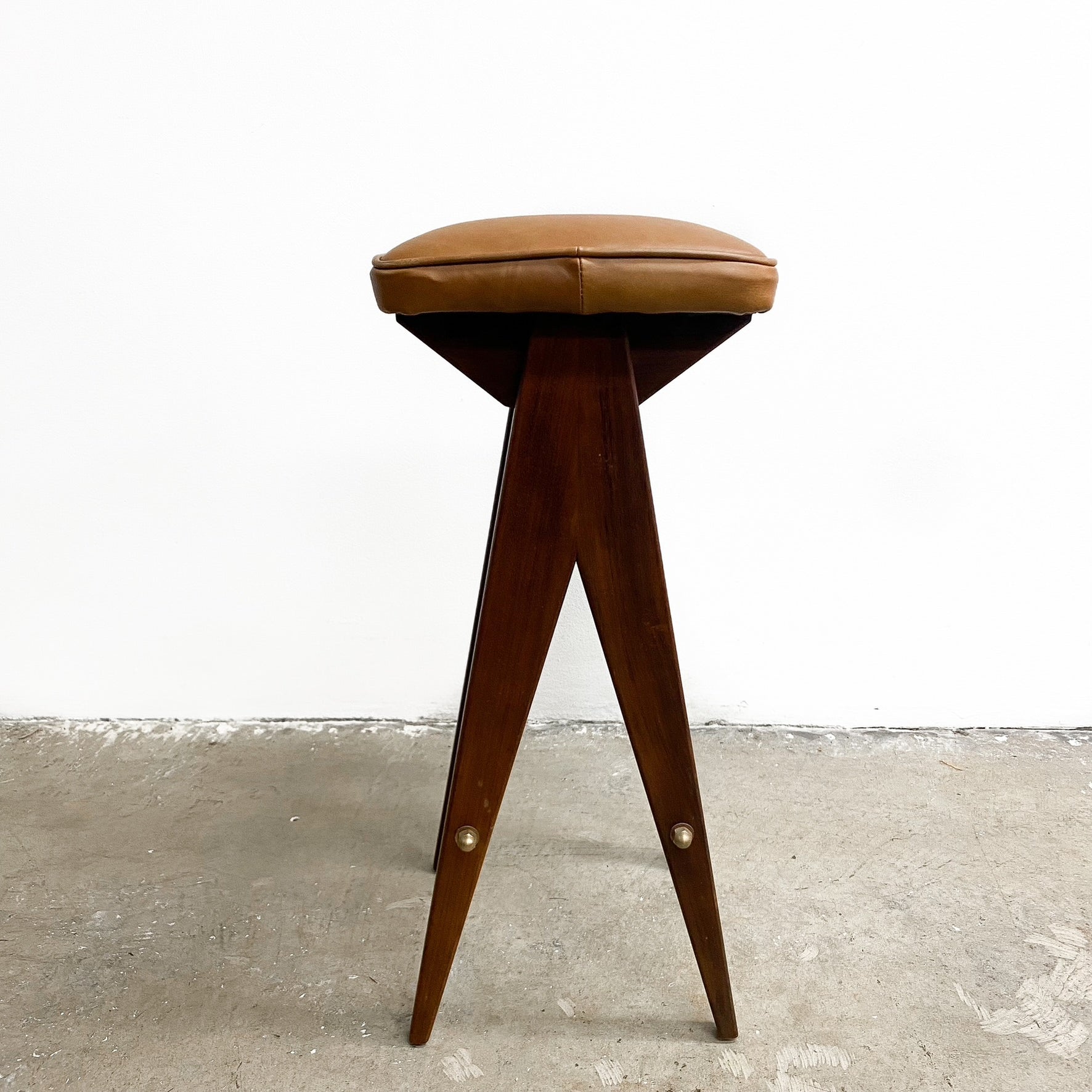 Mid Century Apollo Furniture Atomic Scissor Leg Bar Stool - Restored ...