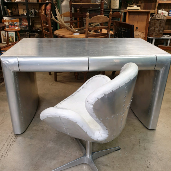 Aircraft Inspired Industrial Style Desk and Chair– The Design Ark