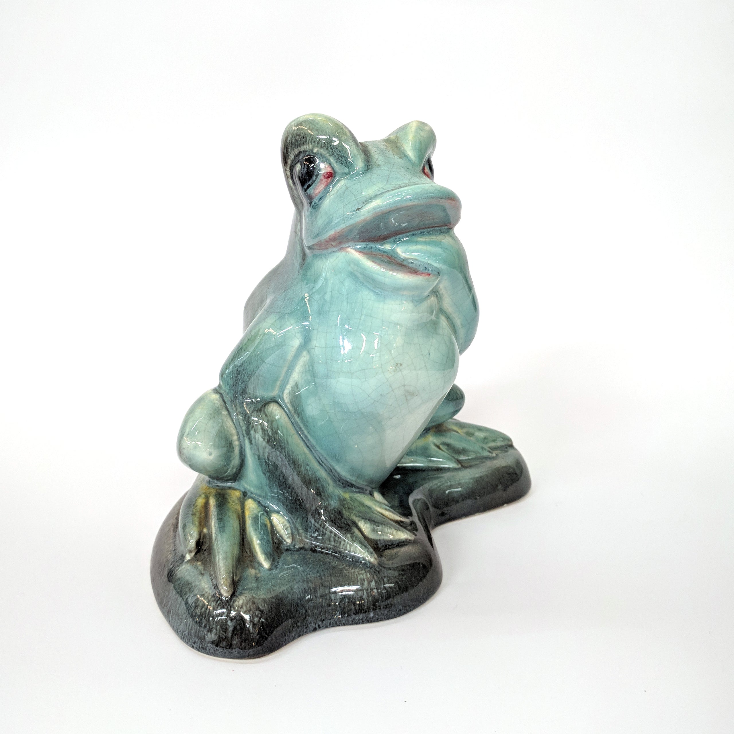 Julie - Beswick Blue Brown Frog Figurine – The Design Ark