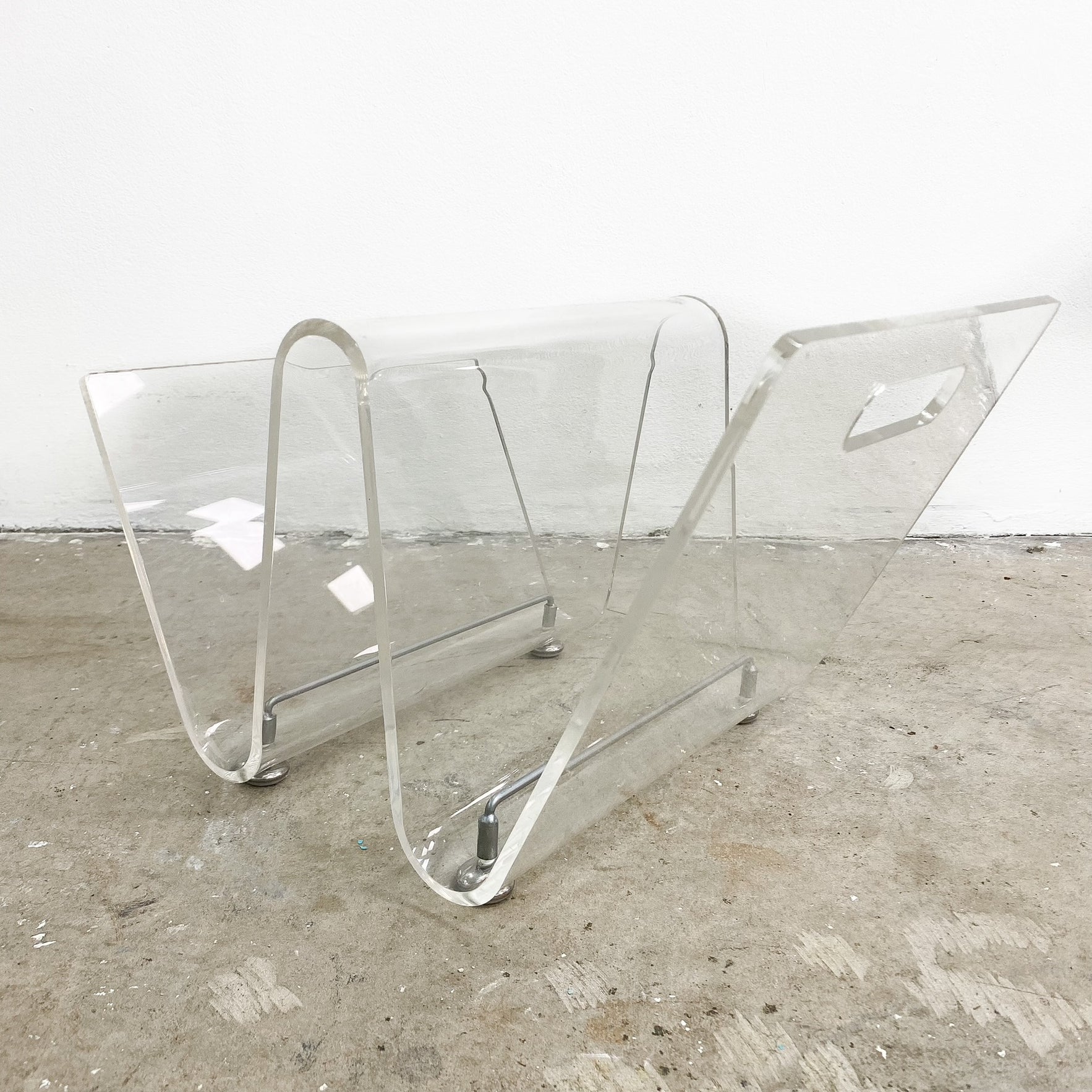 Funky 1980s Perspex Magazine Rack – The Design Ark