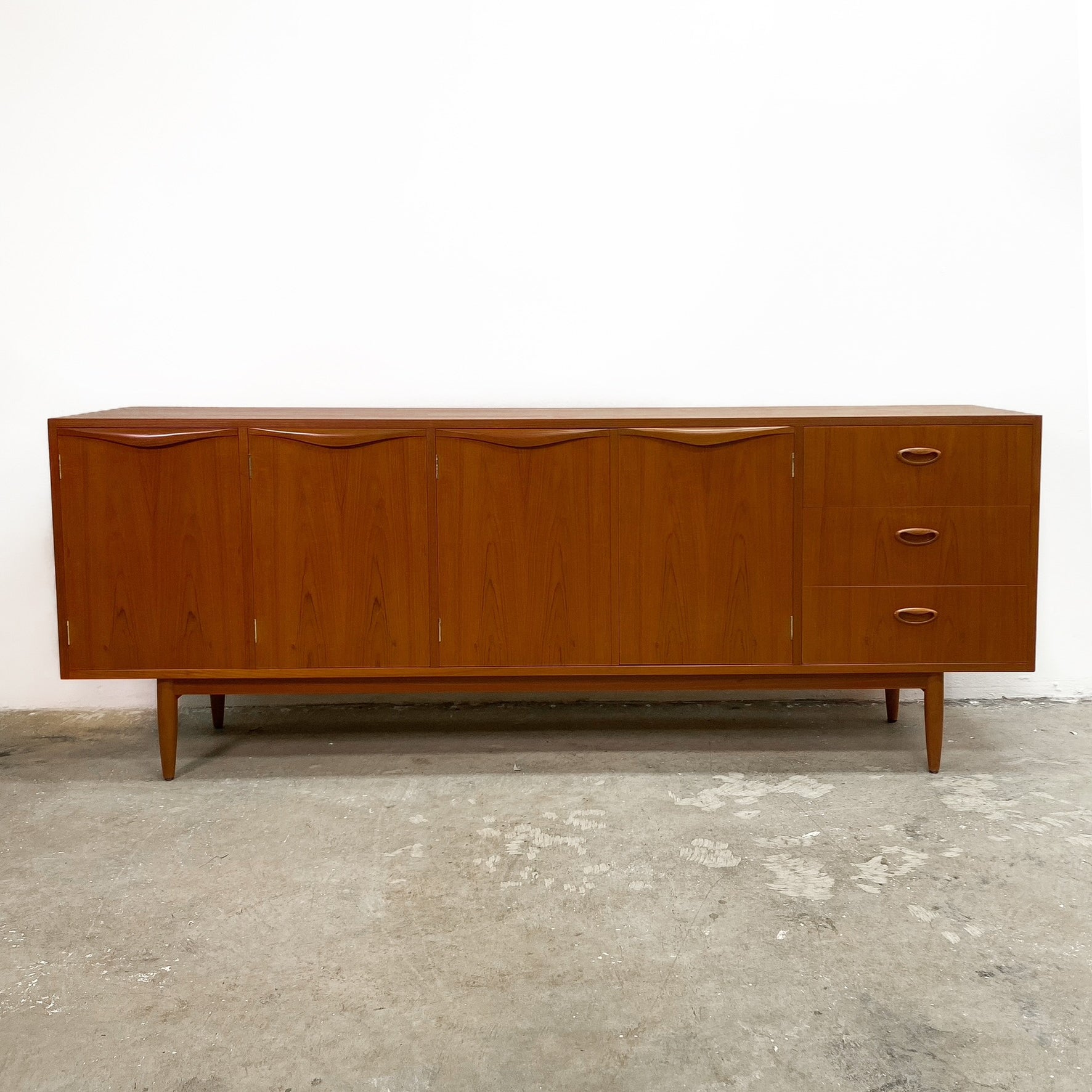 Restored Chiswell Sideboard With Wave Lip Handles– The Design Ark