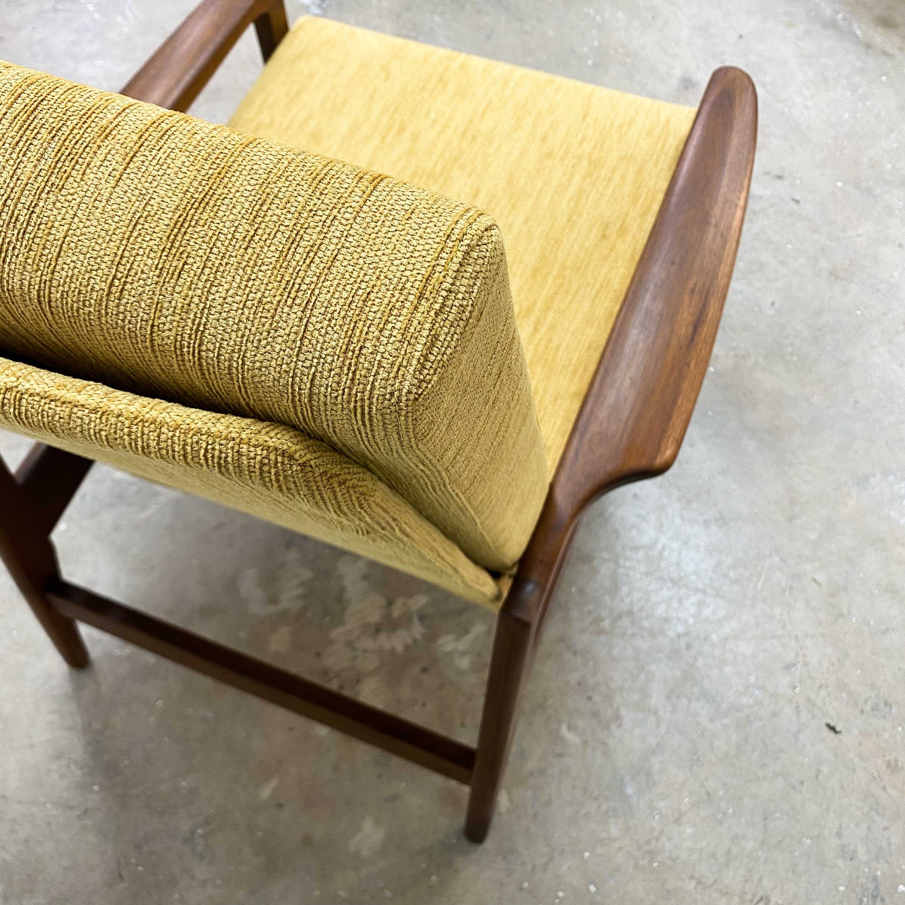 Fler Flermark Mid Century Teak Armchair With New Upholstery– The Design Ark