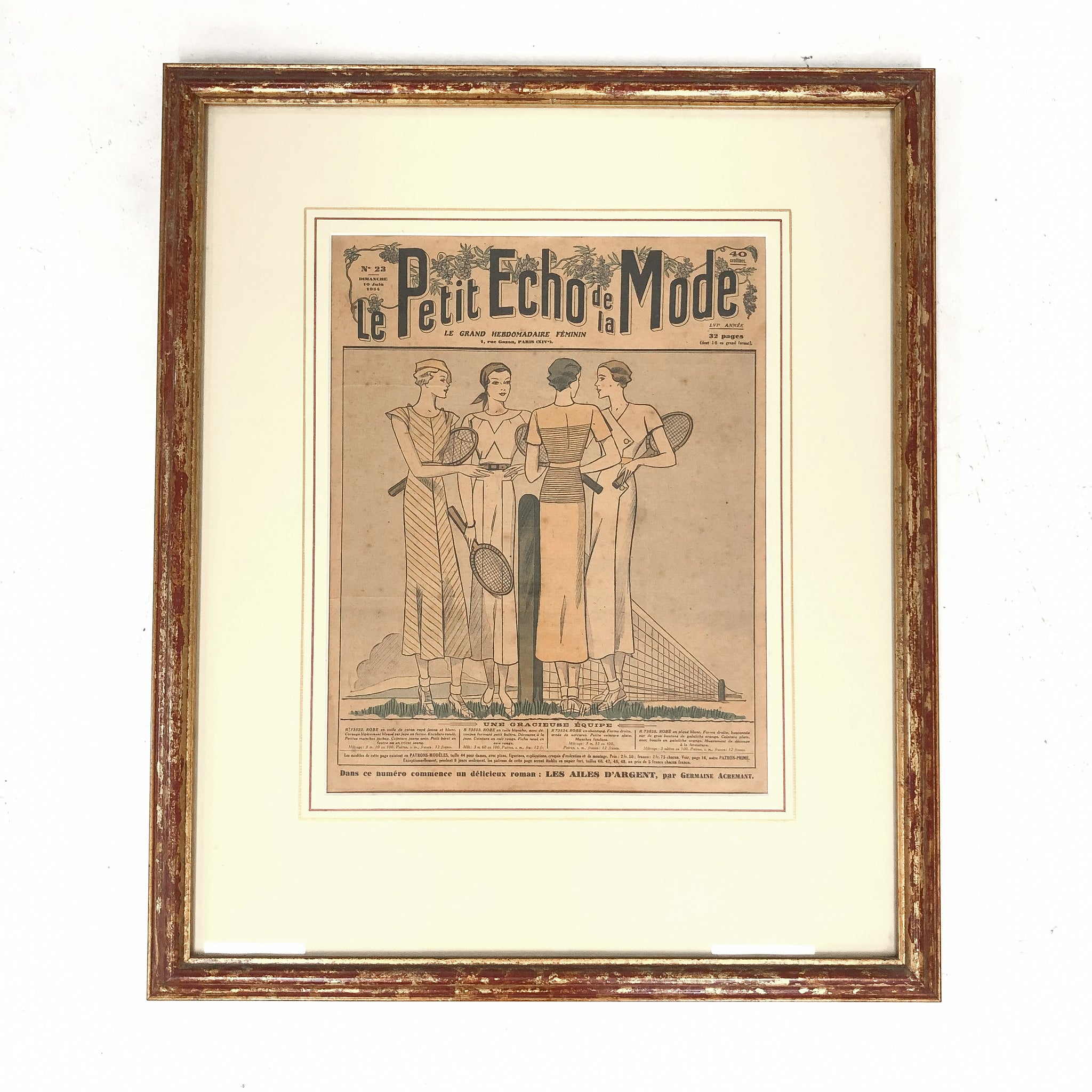1930s Art Deco Framed French Front Cover– The Design Ark