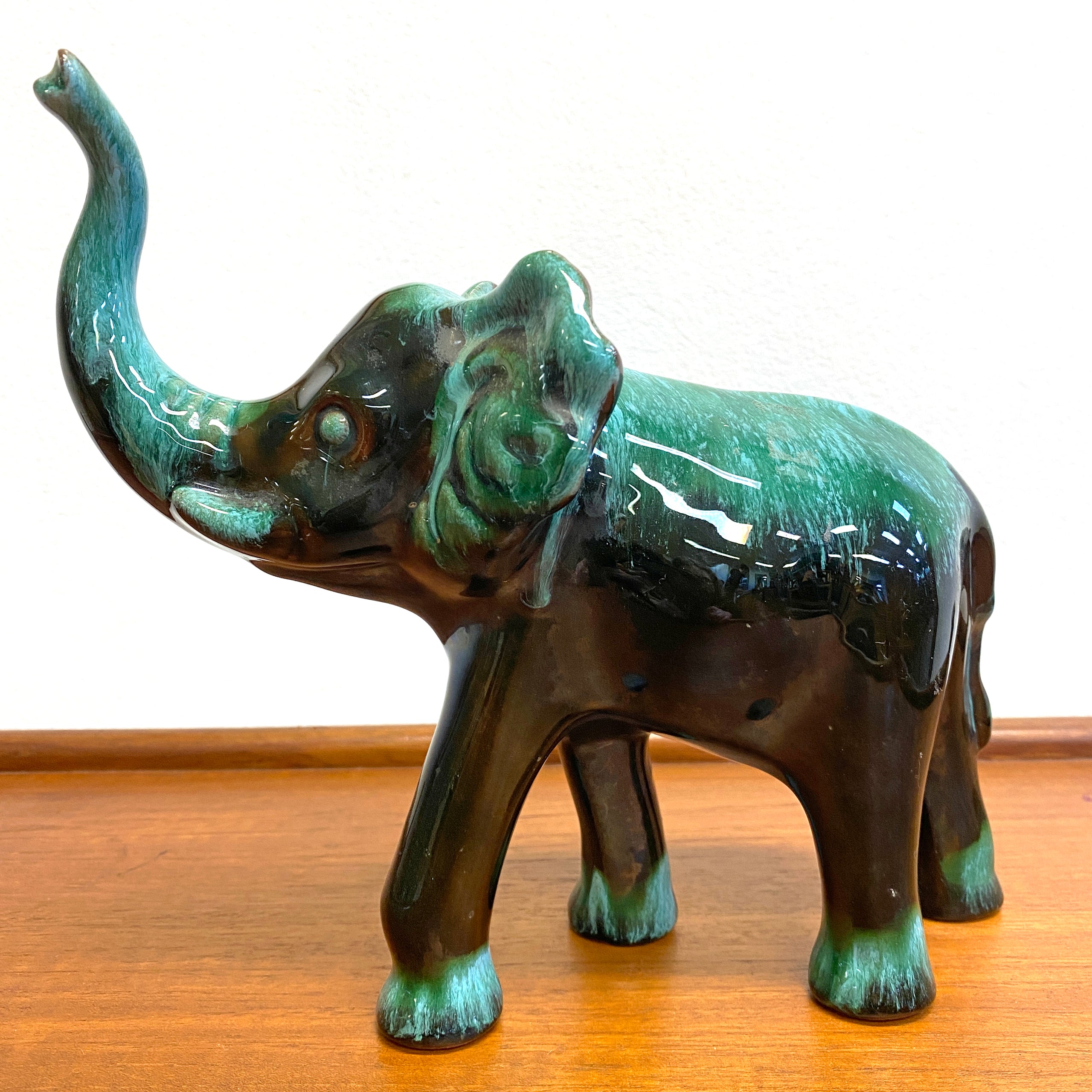Vintage C1960 Canadian Blue Mountain Elephant Ceramic Figurine – The ...